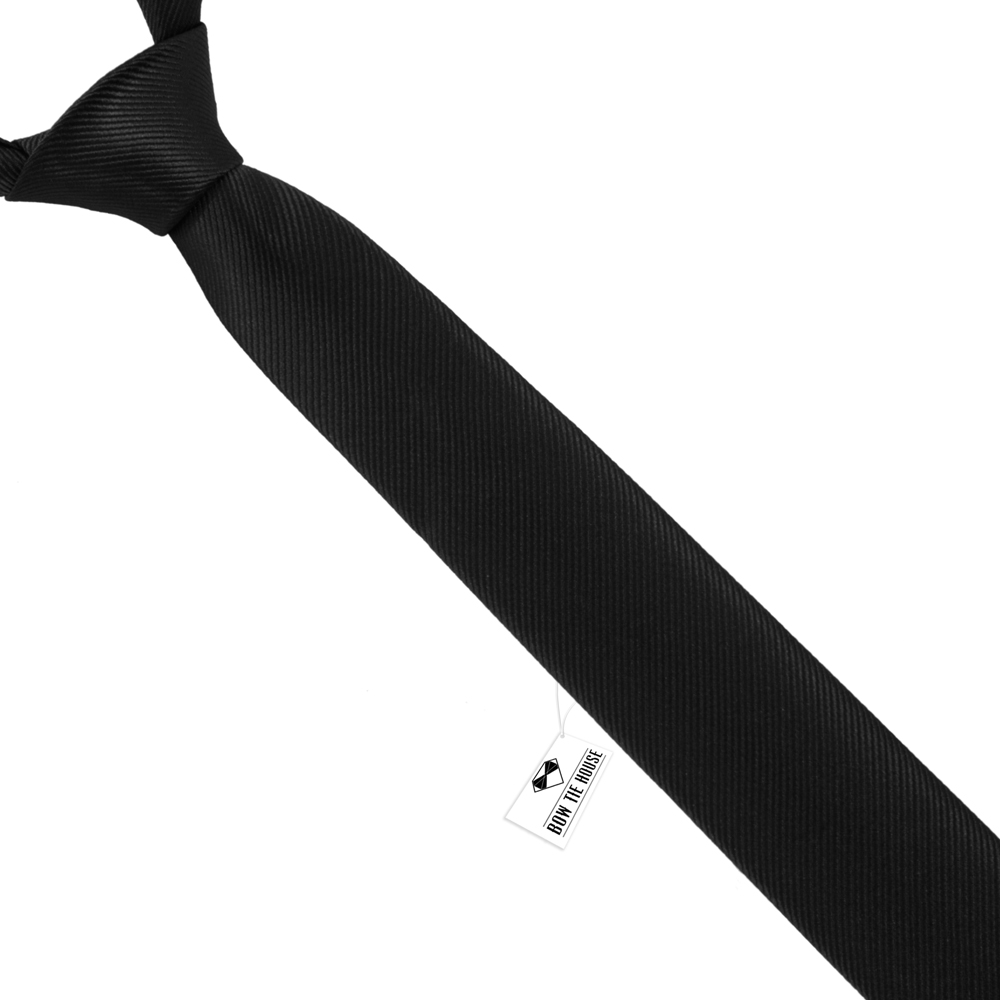 Галстук черный классический BTH